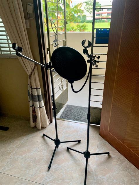 Microphone Stand For Hobbies Toys Music Media Music Accessories On Carousell