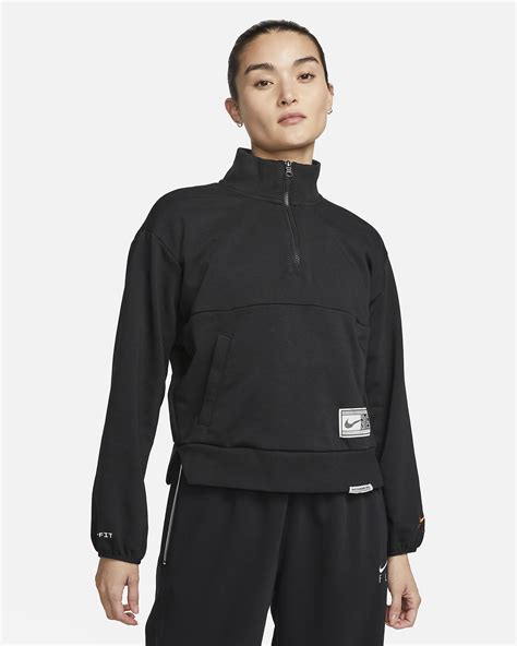 เสื้อวอร์มบาสเก็ตบอลผู้หญิงซิปสั้น Nike Dri Fit Swoosh Fly Nike Th