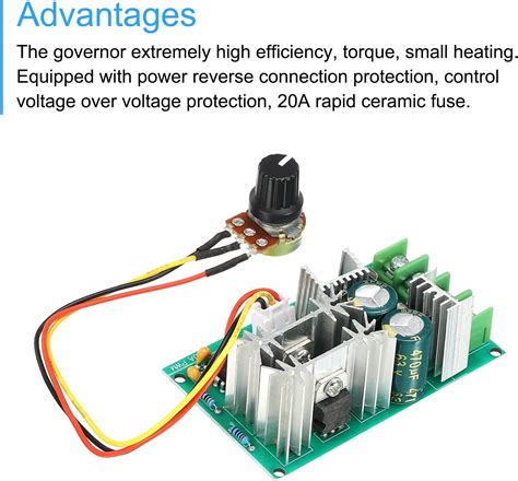 Buy MECCANIXITY DC 10 60V 20A 1200W DC Motor Speed Controller Pulse Width Modulation Regulator