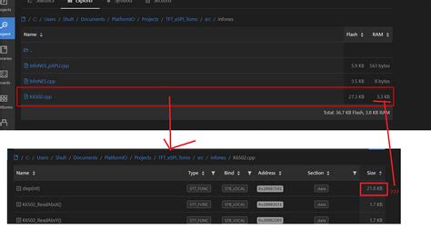Project Inspector Is My Function Really Stored In Ram Platformio Ide Platformio Community