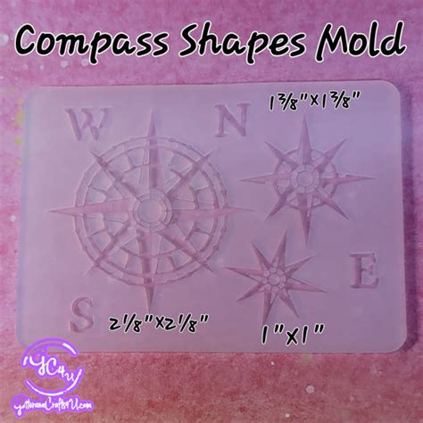 Compass Shapes Mold Glitter And Crafts 4u