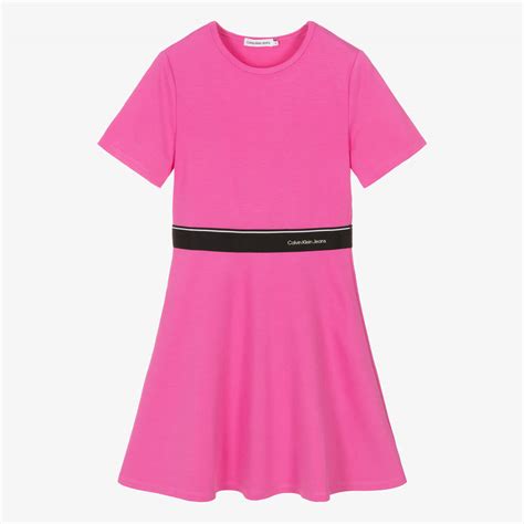 Calvin Klein - Teen Girls Pink Milano Jersey Dress | Childrensalon