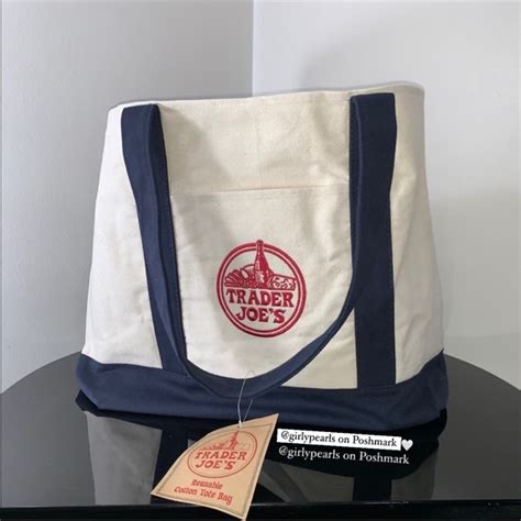 Trader Joes Bags Trader Joes Bag Tote Cotton Reusable New Poshmark