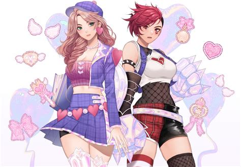 Caitlyn Vi Heartache Vi And Heartthrob Caitlyn League Of Legends