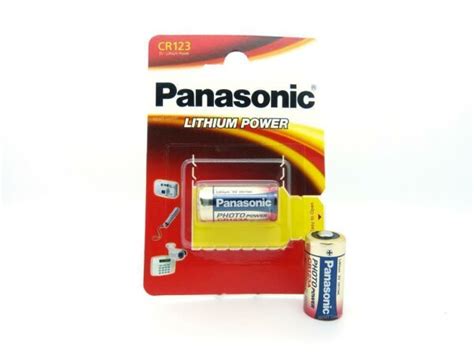 10 Panasonic CR123A Lithiumbatterien CR123 CR 123 A, 17,65