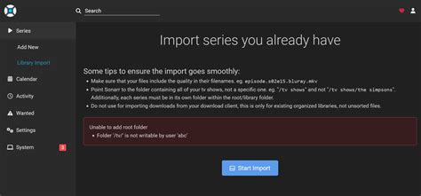 Sonarr And Radarr From App Store Directory Permissions Issue Folder Is Not Writable By User Abc