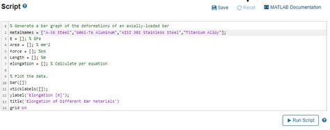 Solved Script O B Save C Reset Ga Matlab Documentation