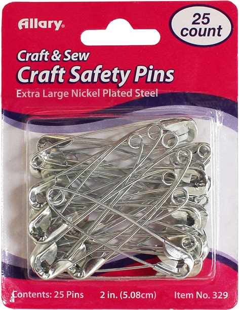 Allary Safety Pins 25 Pkg 2 Michaels