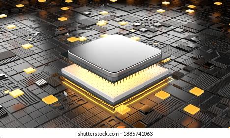 Computer Processor Unit Cpu Concept Over Stock Illustration 1885741063 Shutterstock