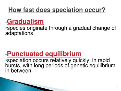 PPT Speciation Patterns Of Evolution PowerPoint Presentation ID 2012281