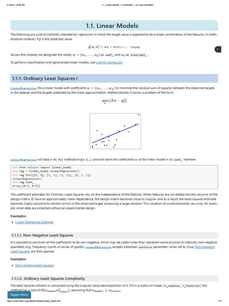 11 Linear Models Scikit Learn 142 Documentation Pdf Logistic