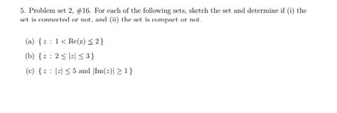 Solved 5 Problem Set 2 16 For Each Of The Following Chegg Com