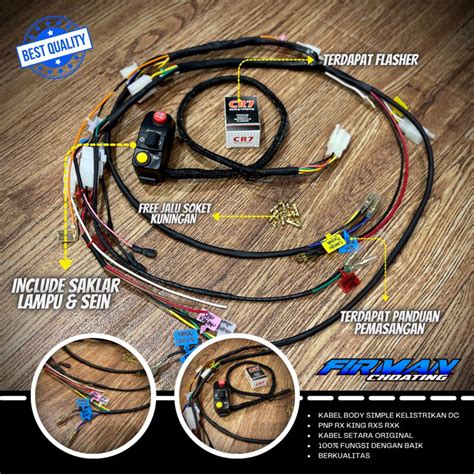 Jual KABEL BODY RX KING RX K SIMPLE PRUTUL SET SOKET LENGKAP PLUS SEIN BERKUALITAS Mr Avo