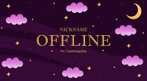 현재 오프라인 트위치 오버레이 귀여운 배경 169 스트림 클라우드 달 별과 오프라인 모뎀 귀여운 배경 오프라인 스트리머 방송을 위한 화면 보호기입니다 오프라인 귀여운