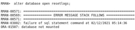 Ora 00210 Cannot Open The Specified Control File Oraclespoc Begin