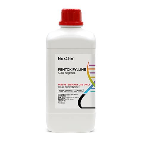 Pentoxifylline Oral Suspension 500 Mgml Equine Pain Management For