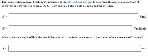 Solved The Molecule 2 Butene Is Able To Undergo A Process