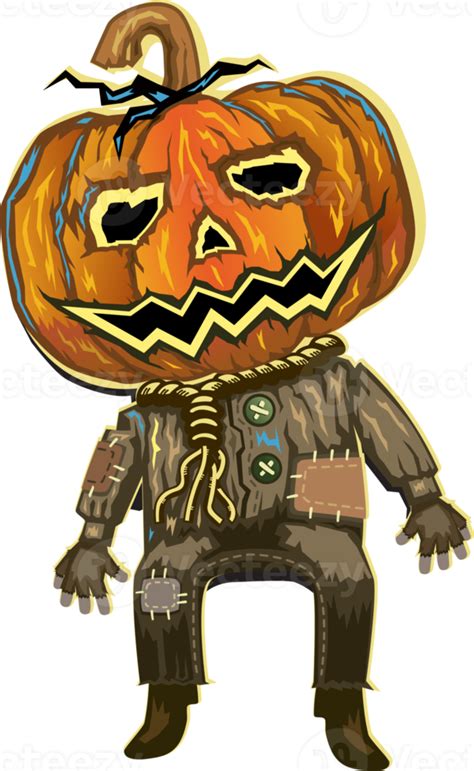 Pumpkin Head Cartoon 19009084 Png