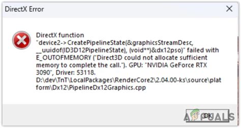 How To Fix Directx Out Of Memory Error In Pc Games