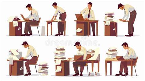 Professional Editors Checking And Correcting Texts For Grammar Stock Vector Illustration Of