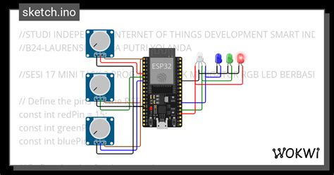 SESI MINI TASK LAURENSIA DELLA Wokwi ESP STM Arduino Simulator