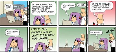 Password Dilbert Comic Strip Why Employees Hate Tracking Time