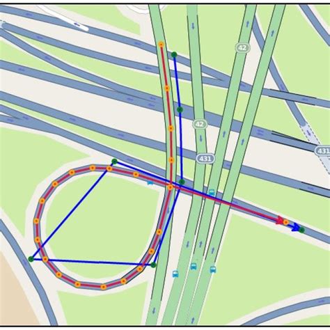 Illustration Of Our Map Matching Algorithm Left Sparse Gps