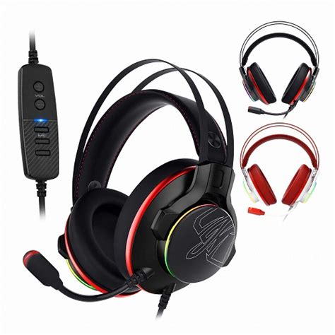 Abko Hacker N995 Enc 가상 7 1 하드웨어 노이즈 캔슬링 Rgb 진동 게이밍 헤드셋 다크그레이