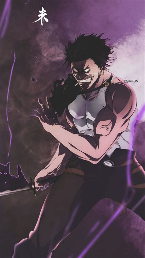 Captain Yami From Black Clover Black Clover Anime Anime Artwork Black Clover Manga