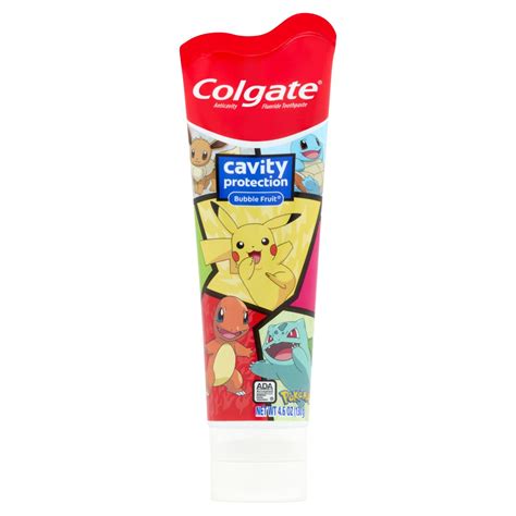 Colgate Cavity Protection Bubble Fruit Pokémon Anticavity Fluoride