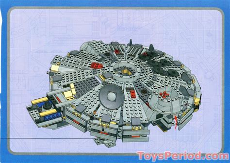 Lego 4504 1 Millennium Falcon Redesign Blue Box Instructions And