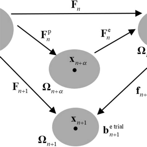 A Schematic For Kinematics Of Total And Relative Deformation Gradients