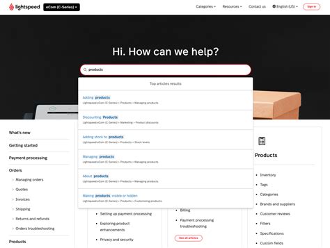 Using The Lightspeed ECom C Series Help Center Lightspeed ECom C Series