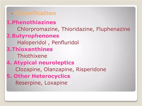 Antipsychotics Classification Pptx