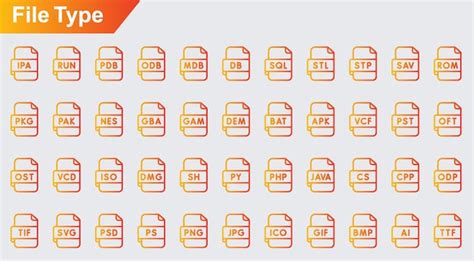 Premium Vector File Type Vector Icons