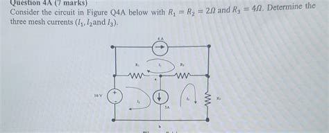 Solved Consider The Circuit In Figure Q4a Below With