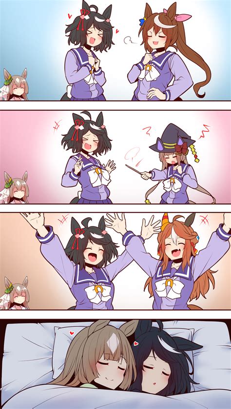 Tokai Teio Satono Diamond Kitasan Black Sweep Tosho And Copano Rickey Umamusume Drawn By