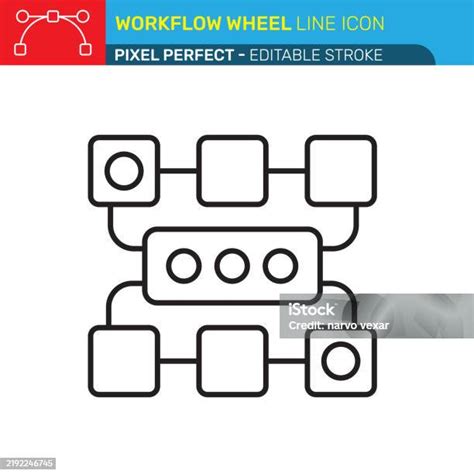 워크플로우 다이어그램 선 아이콘 픽셀 퍼펙트 편집 가능한 획 Ui Ux 벡터 아이콘 0명에 대한 스톡 벡터 아트 및 기타 이미지 Istock