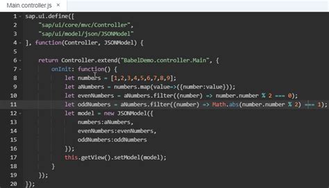 Next Generation Javascript In Ui5 Using Sap Web Ide