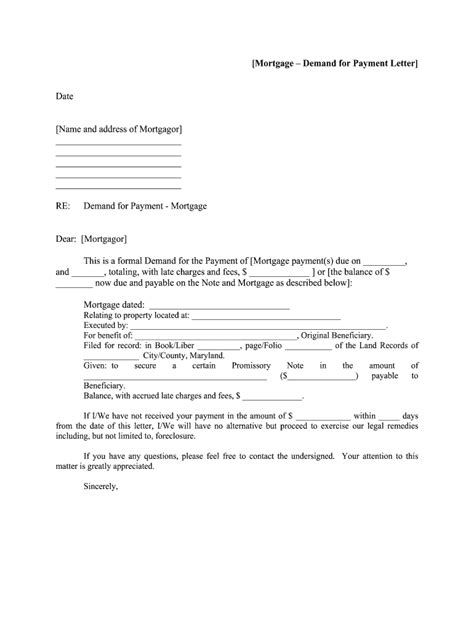 Demand Letter For Payment Of Loan