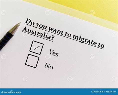 Questionnaire About Migration Stock Image Image Of Learn Ready 266377879