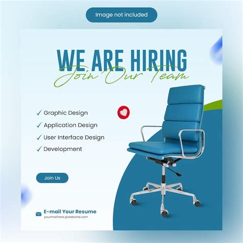 Premium Psd Job Hiring Social Media Post Template