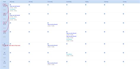 Html Php Calendar With Dates Distinct Weeks And Merging Rows Stack Overflow