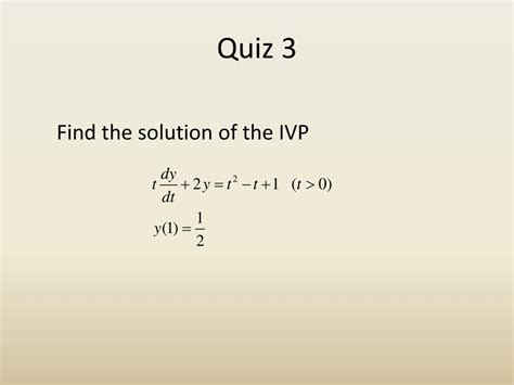 Ppt Sec 2 3 Modeling With First Order Equations Powerpoint Presentation Id 3385918