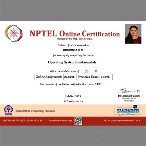 Bhoomika Gn On Linkedin Nptel