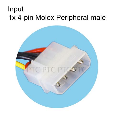 Cm Pin Peripheral Molex Power To Pin SATA Power Converter Cable For PC PTComputers