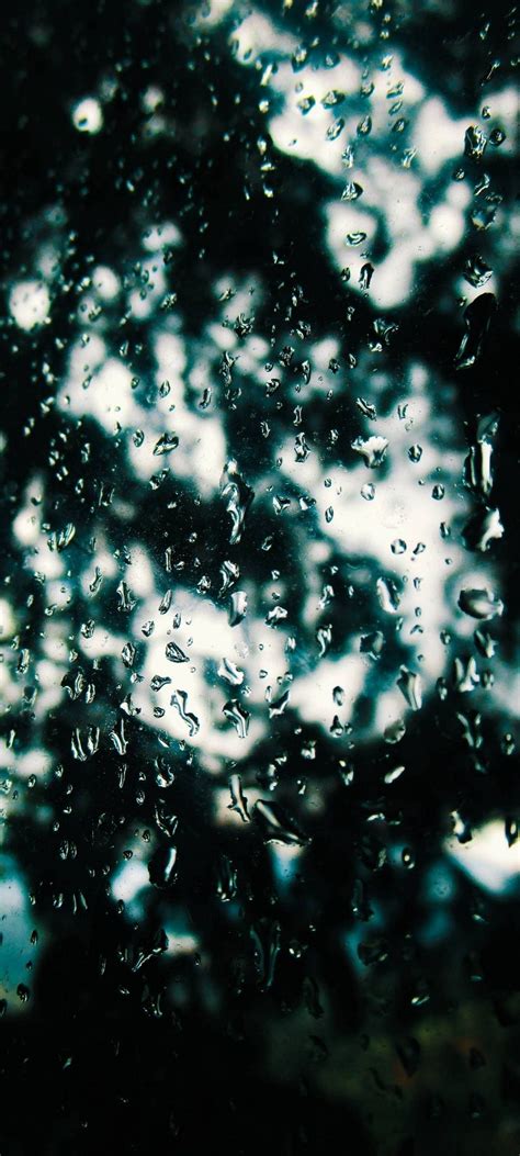 Rain Drops Glass Blur 1080x2400