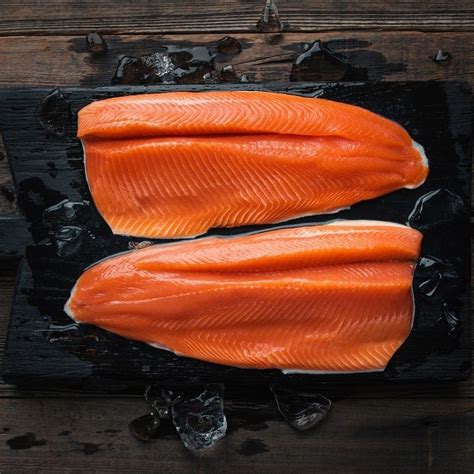 Fresh Ruby Red Rainbow Trout Highland Fish Market