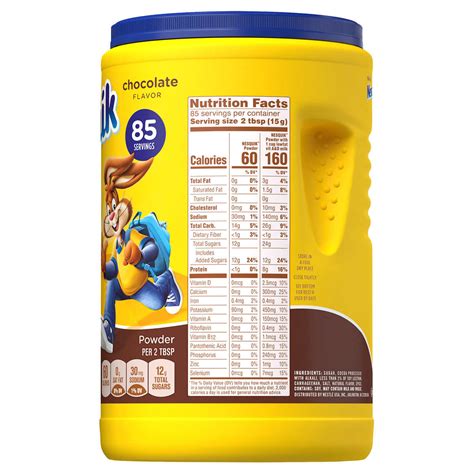 Nesquik Chocolate Milk Nutrition Facts