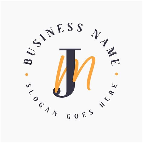 Premium Vector Elegant Letter Jm Initials Logo For Corporate Branding Jm Lettermark Logo For